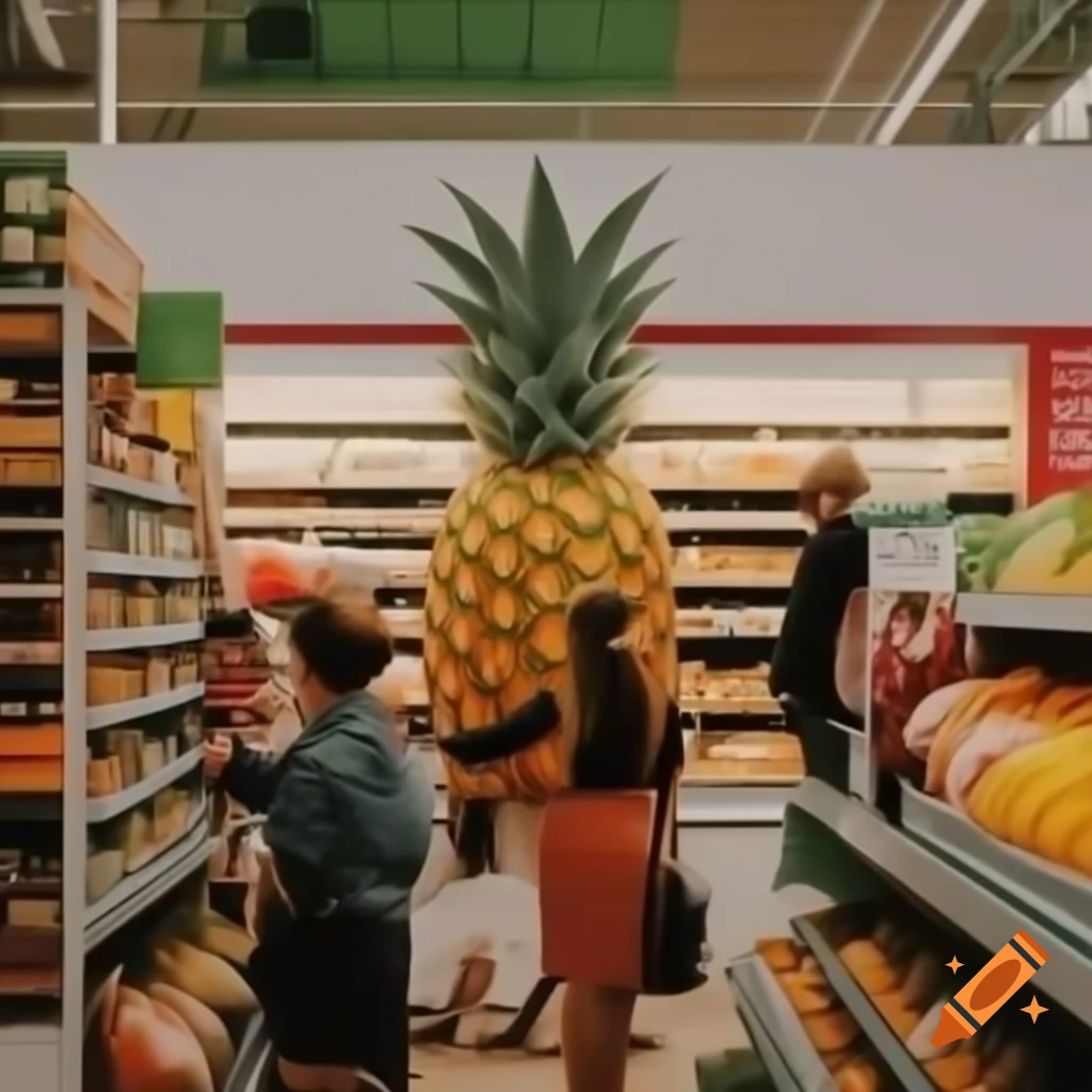 Pineapple themed grocery store filled with shoppers for April Fools on ...