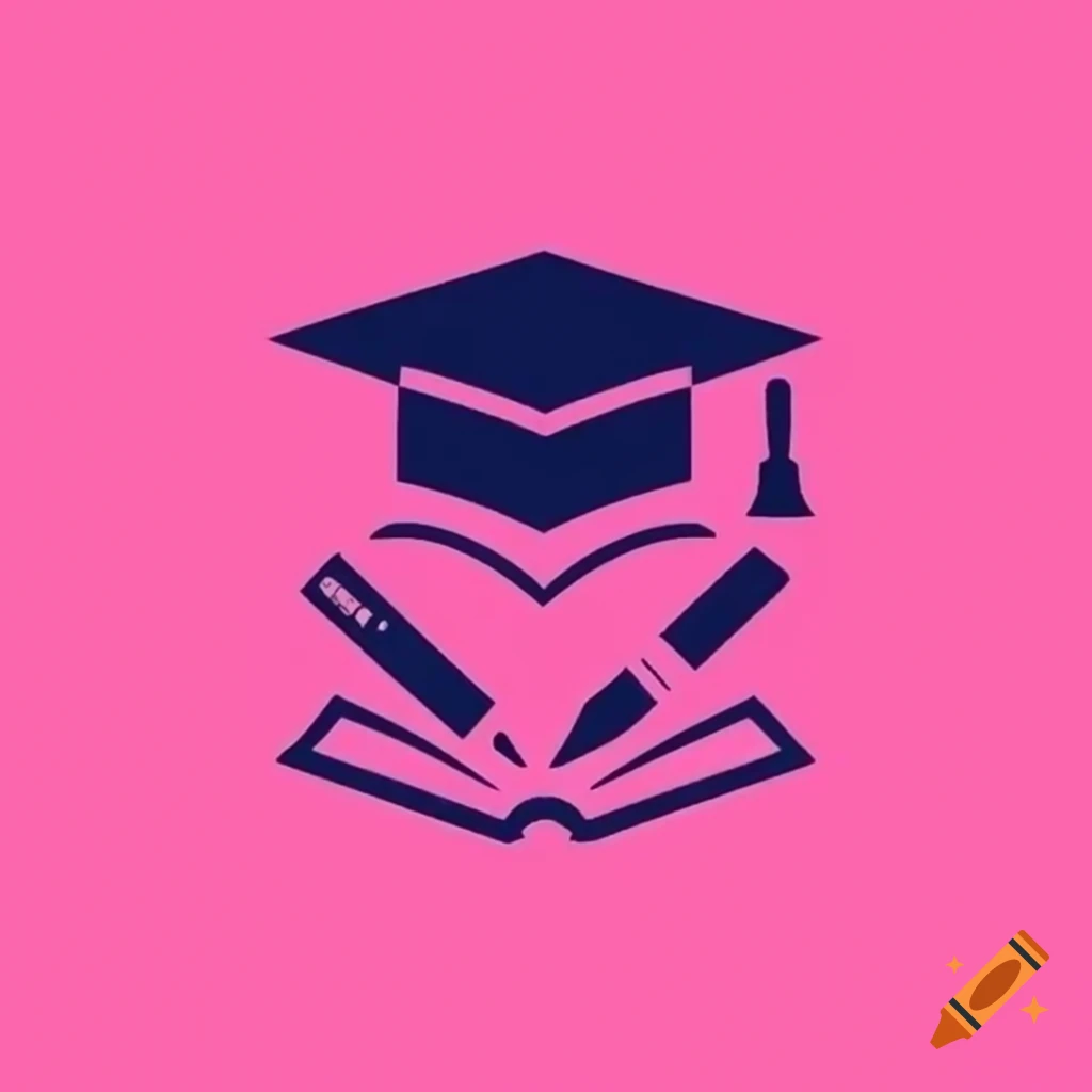 Creative logo for Lian Institute English Club featuring a book, pen ...