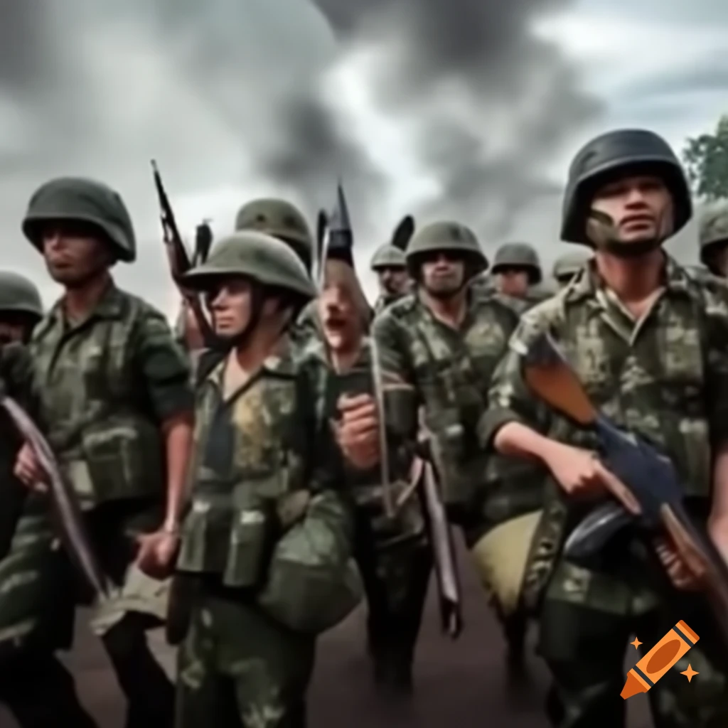 Filipino soldiers defending land with traditional weapons and firearms ...