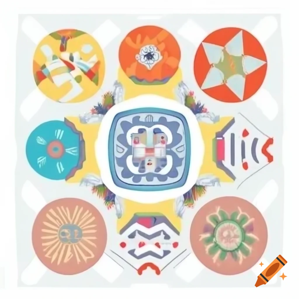 Interconnected circles representing unity and diversity among cultural ...