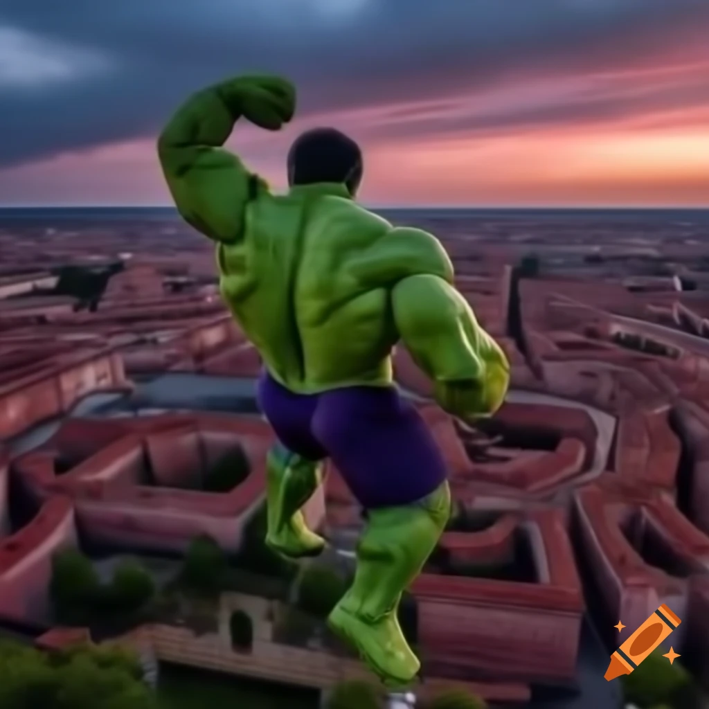 Realistic superhero inspired by Hulk, featuring elements of Toulouse on ...