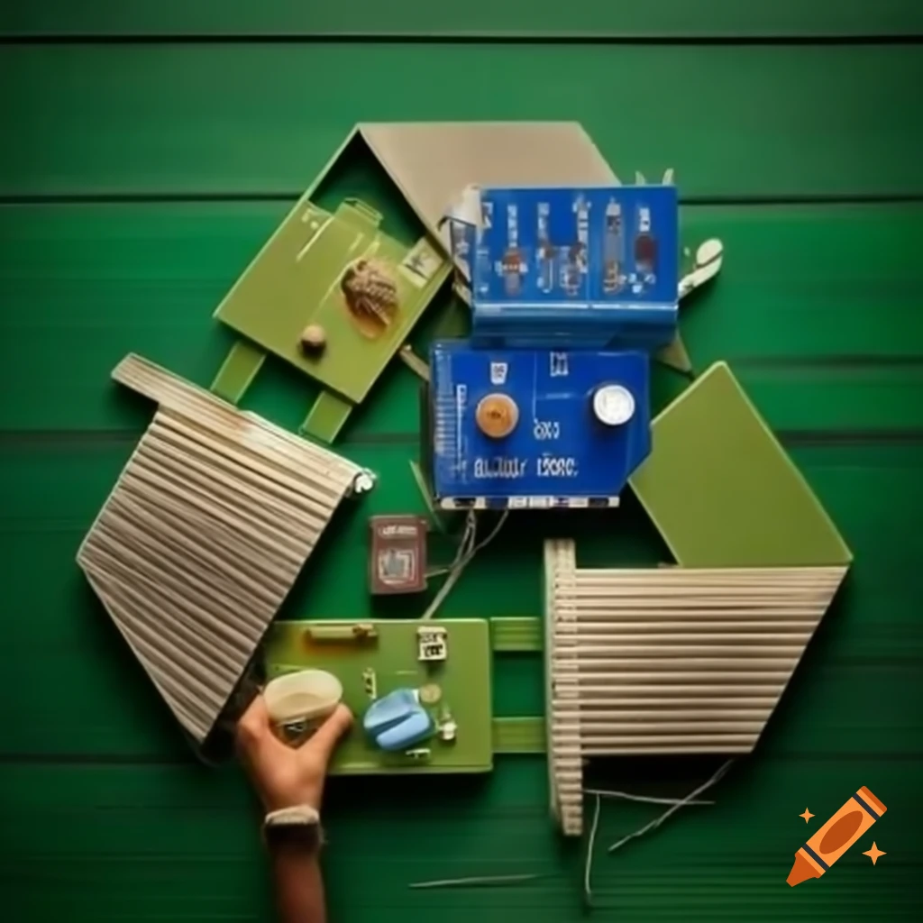 Responsible donation or recycling of old electronics on Craiyon