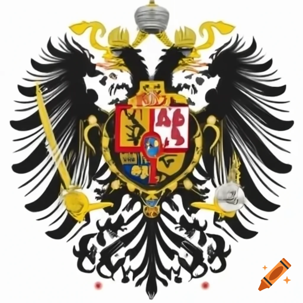 Family crest featuring a majestic eagle with wings spread, symbolizing ...