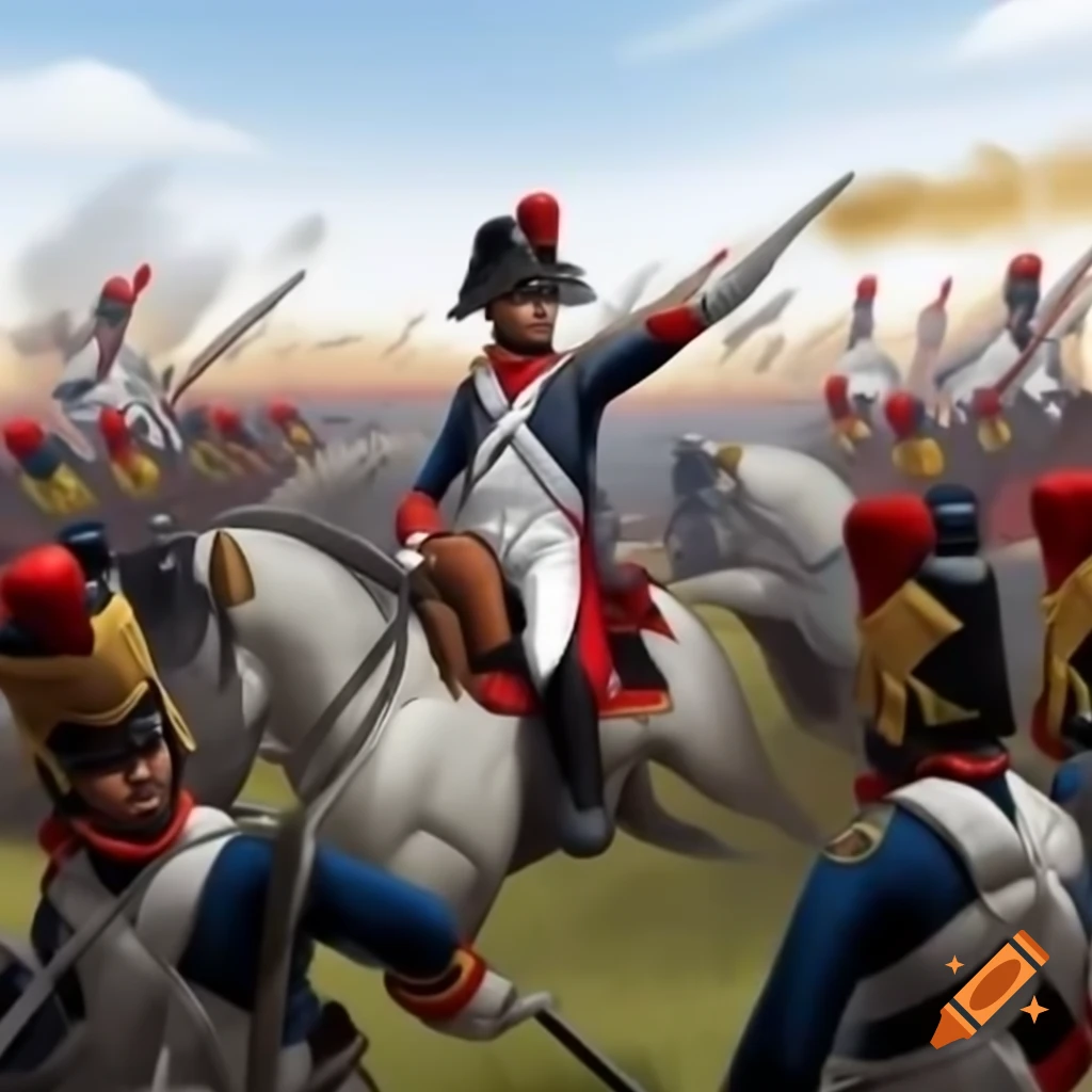 Historical depiction of the Napoleonic Battle on Craiyon