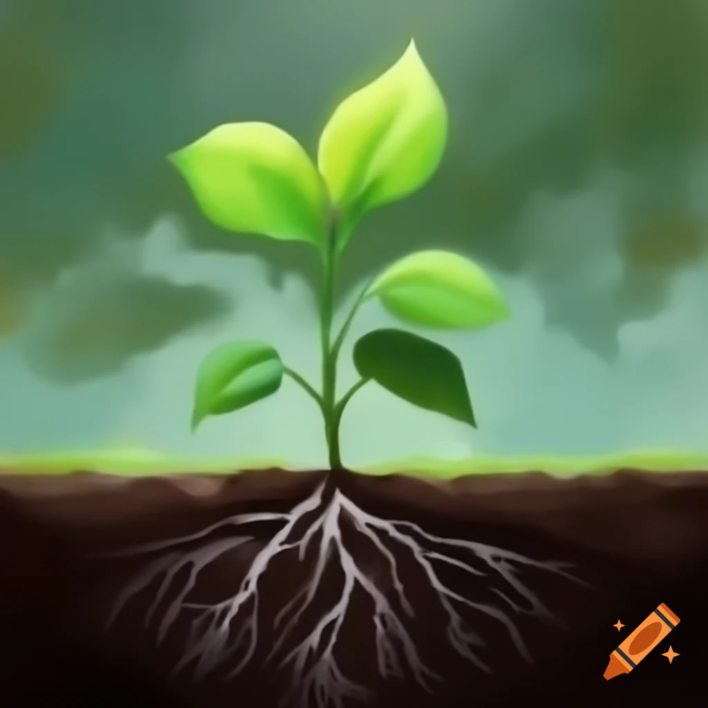 Concept of growth symbolizing development and progress on Craiyon