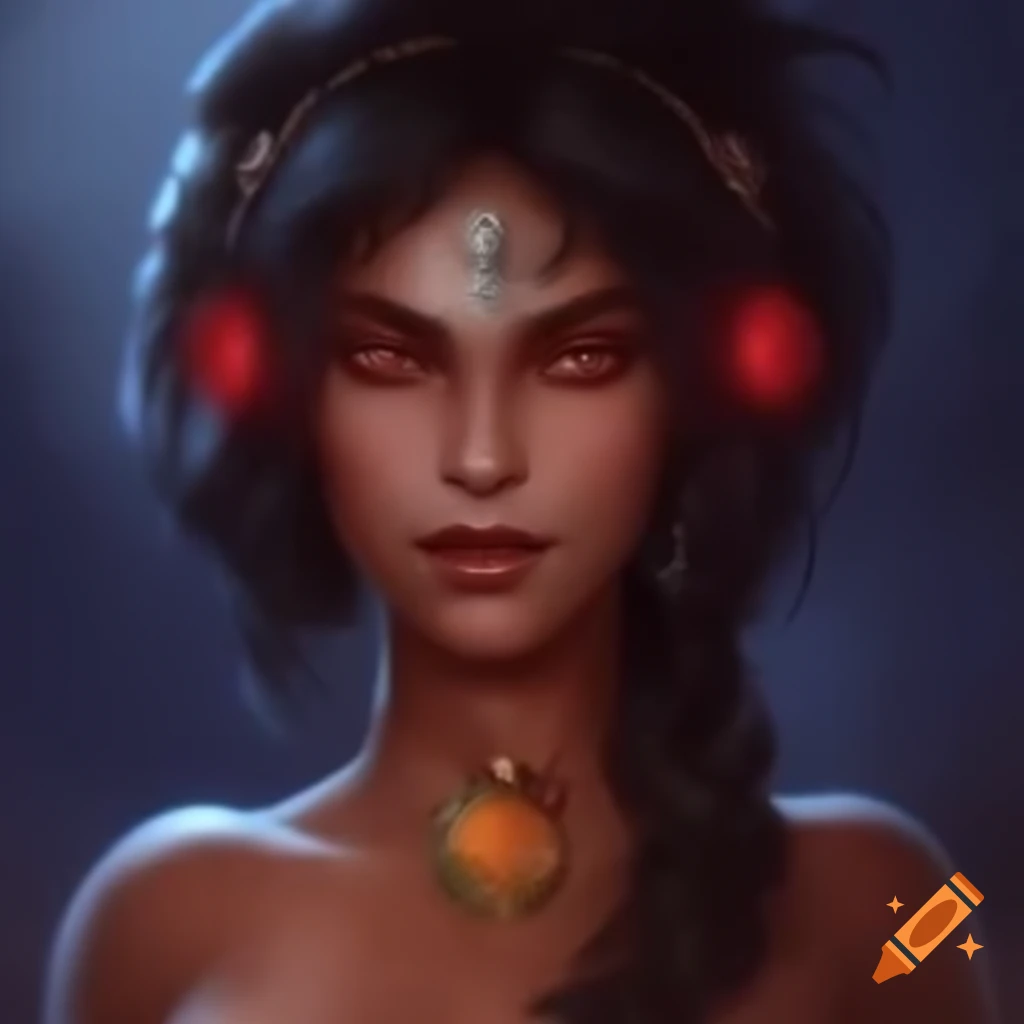 Mythological scene of Pandora, young woman with ethereal beauty ...