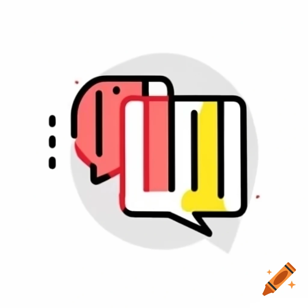 Symbolic icon for Occitan language dialects with three speech bubbles ...