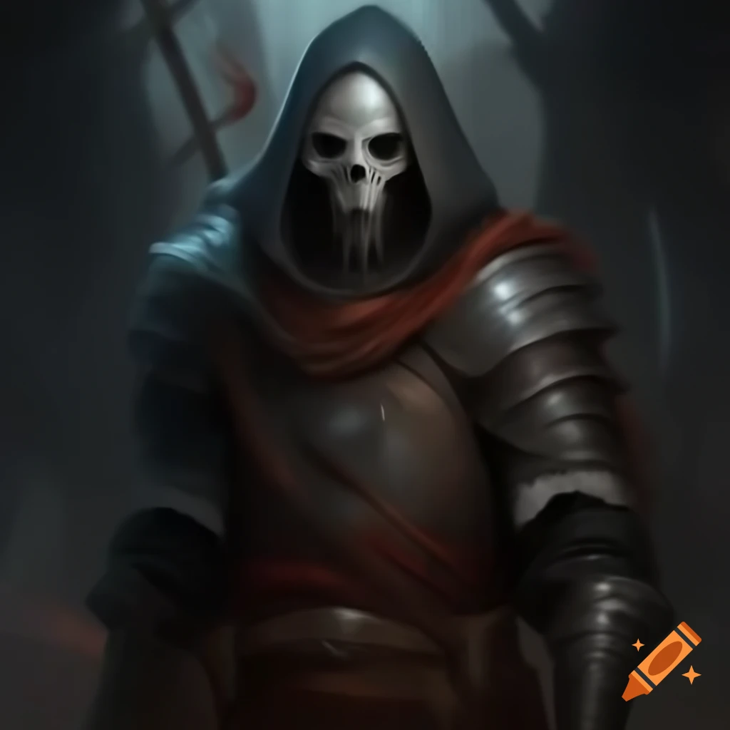 Fantasy medieval ghost warrior on Craiyon