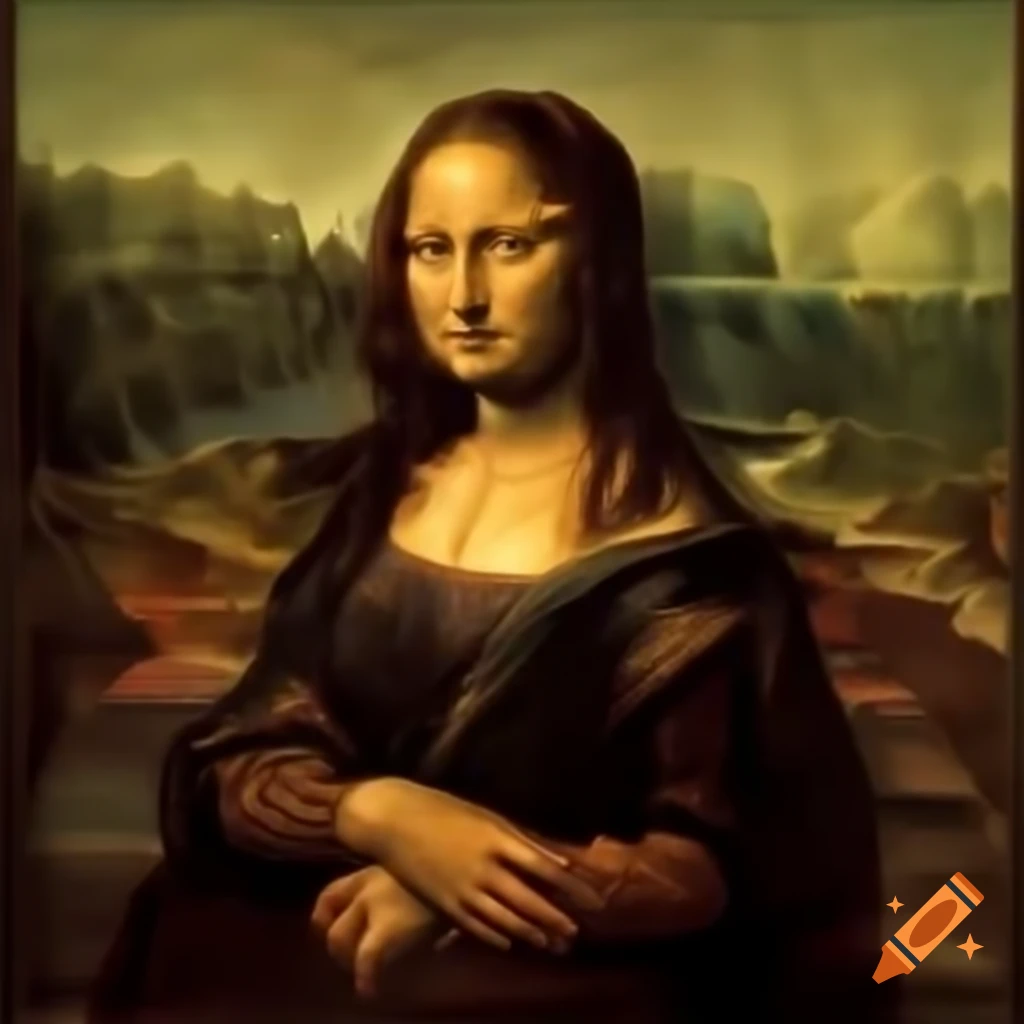 Sad version of the Mona Lisa painting on Craiyon