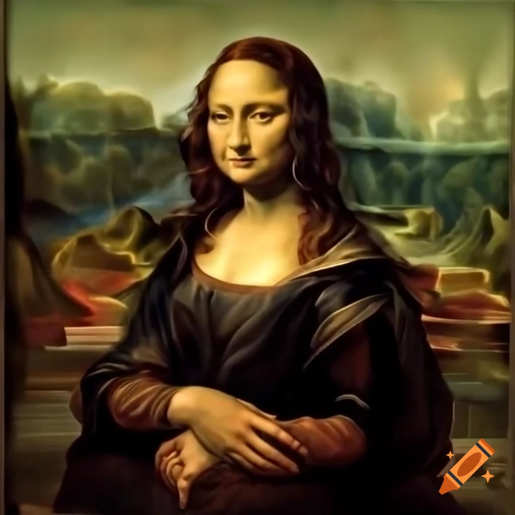 Mona Lisa reinterpreted in Patrick Nagel's artistic style on Craiyon
