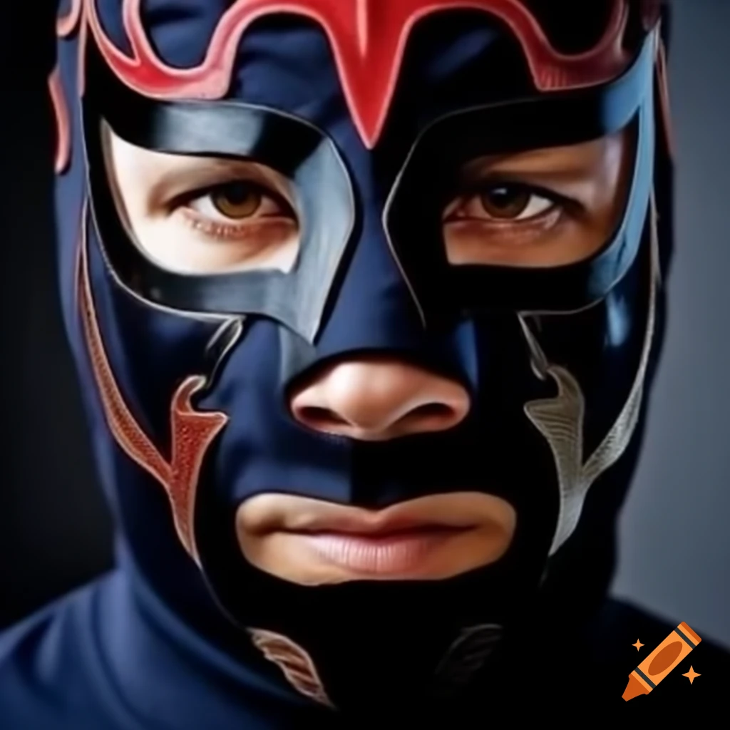 Sketch of a luchador mask with mouth opening, inspired by Atlantis and ...