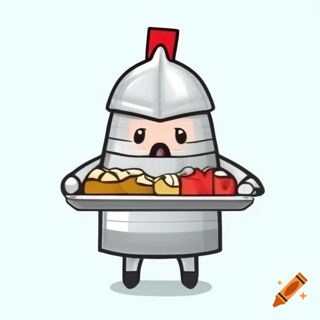 Disgruntled knight eating spoiled food in Middle Ages setting on Craiyon