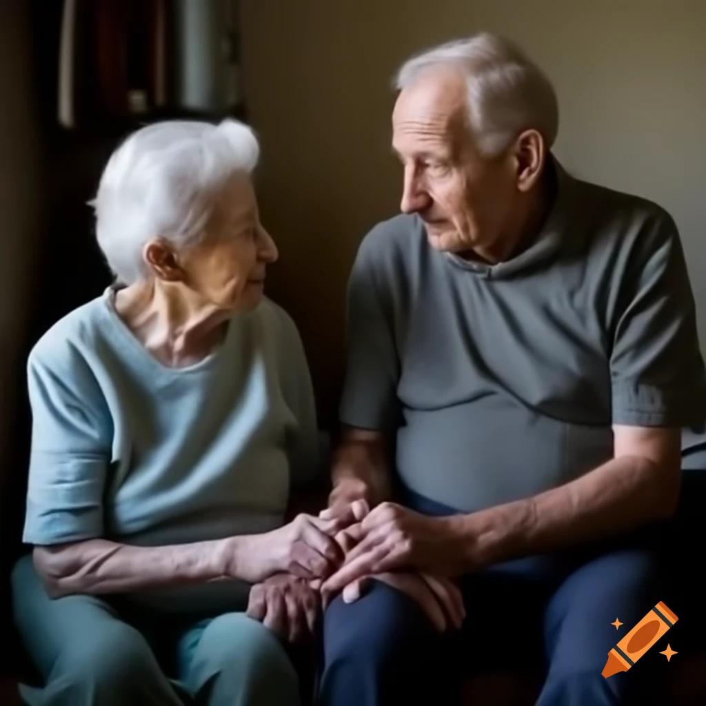 Elderly couple attentively listening to doctor sharing medical findings ...