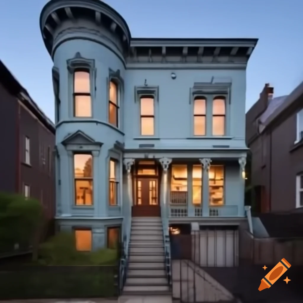 Eclectic building featuring various architectural styles from different ...