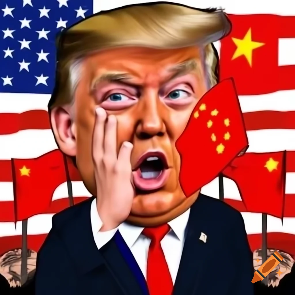 Cartoon of politician with exaggerated frustrated expression on stage ...