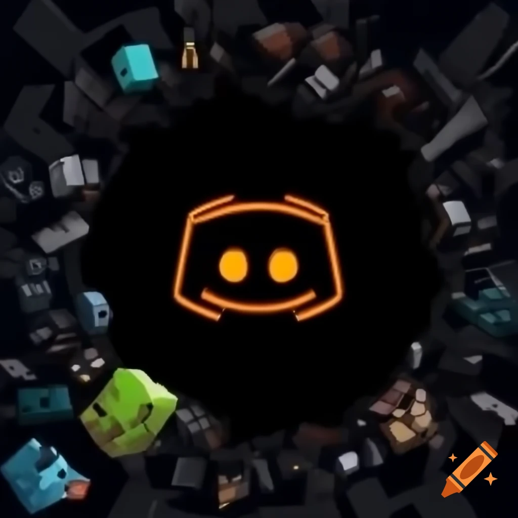 Discord logo design themed as void or blackhole with VOID SMP text and ...