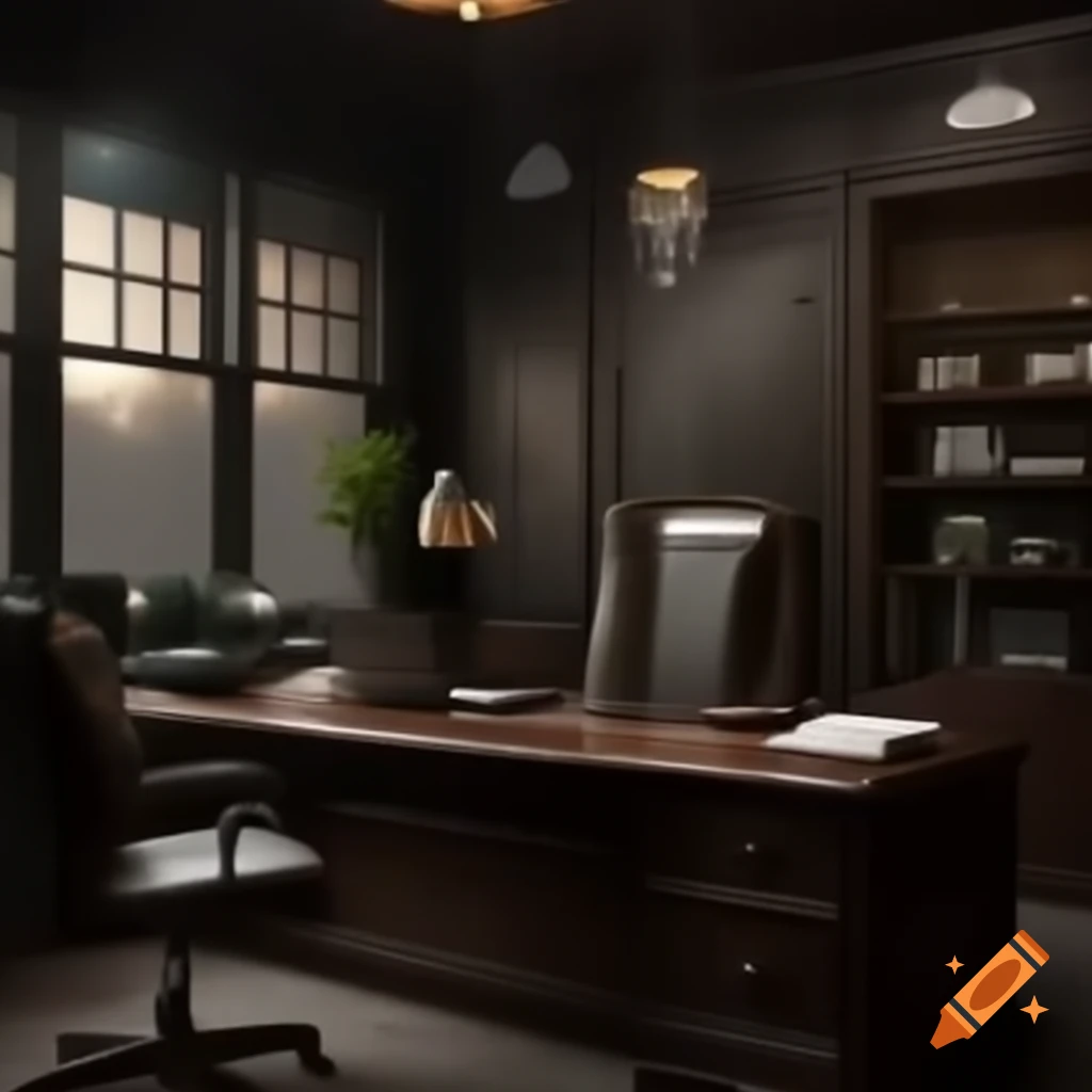 Gangster office inspired by The Godfather style on Craiyon