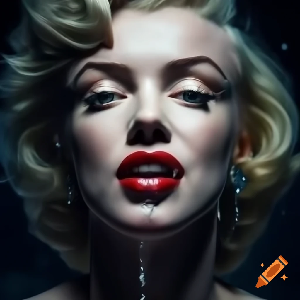 Hyperrealistic texture of gray rocks resembling Marilyn Monroe's face ...