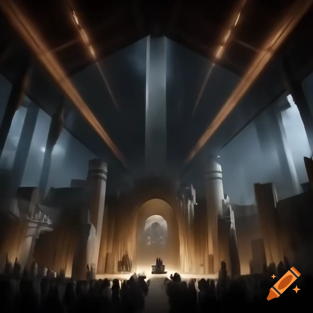 Medieval-inspired concert stage resembling an ancient castle, with ...