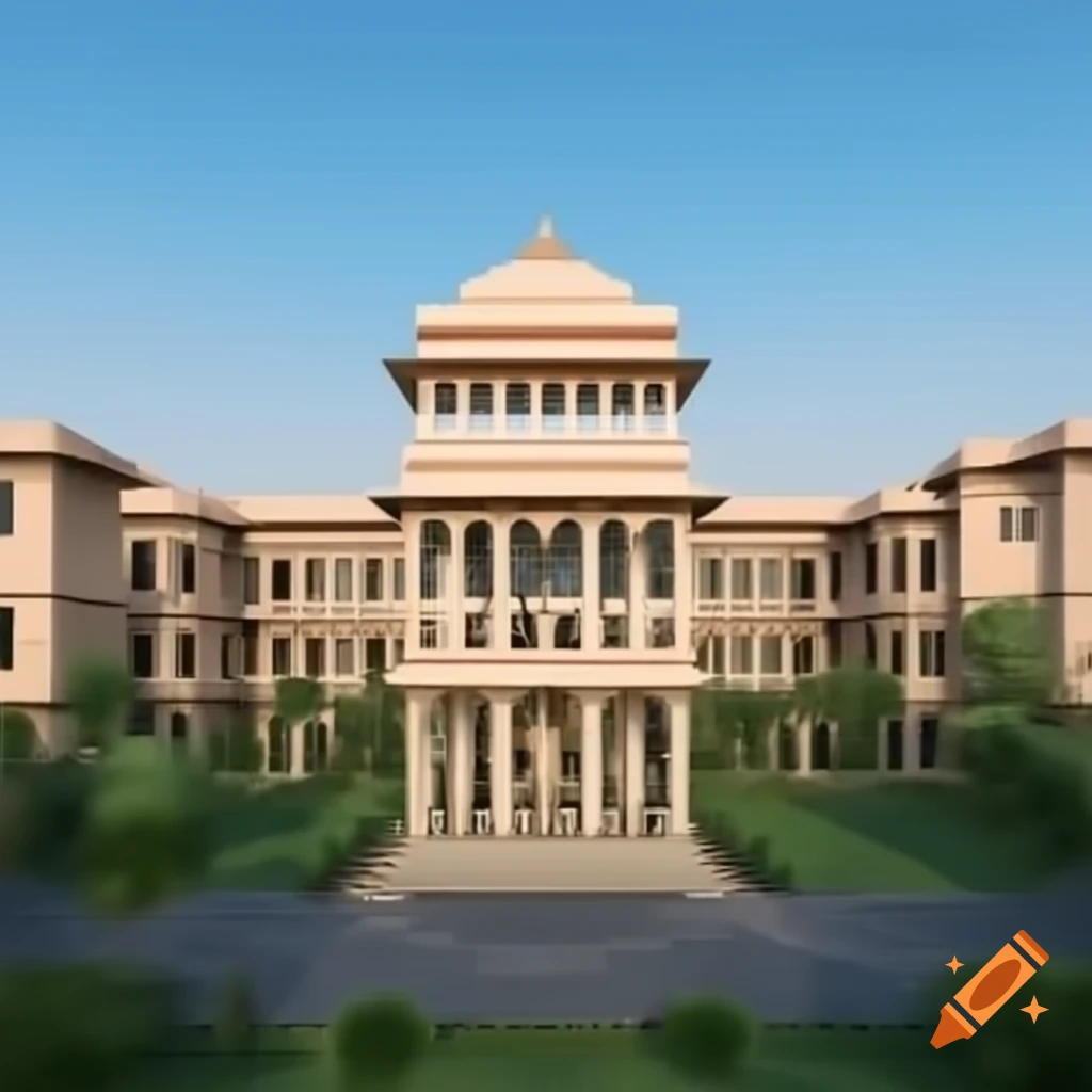 3D architectural design of Ramamshree Vedic University in southern ...