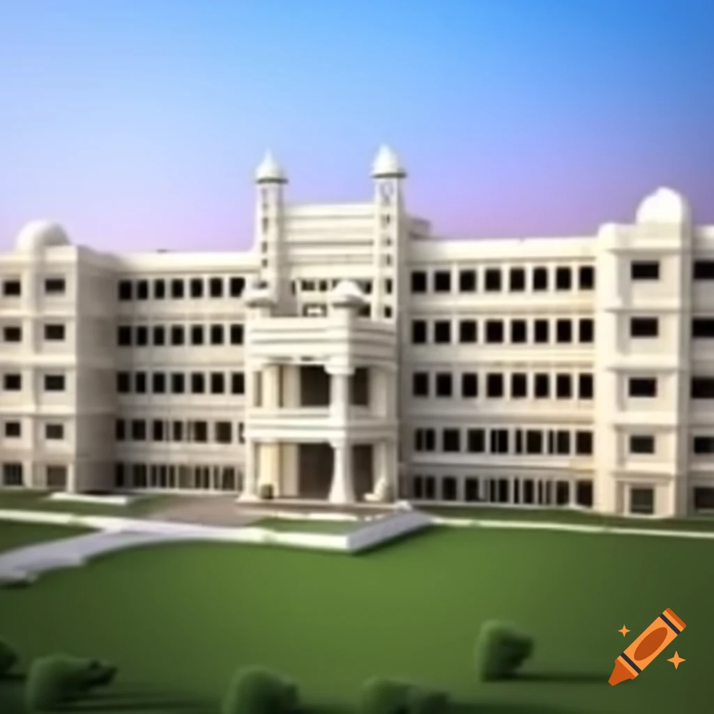 3D design of Ramamshree Vedic University in southern architectural ...