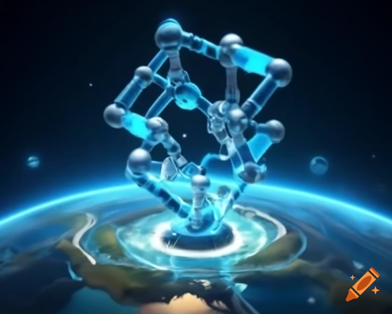 Conceptual artwork exploring the essence of robots in a landscape ...