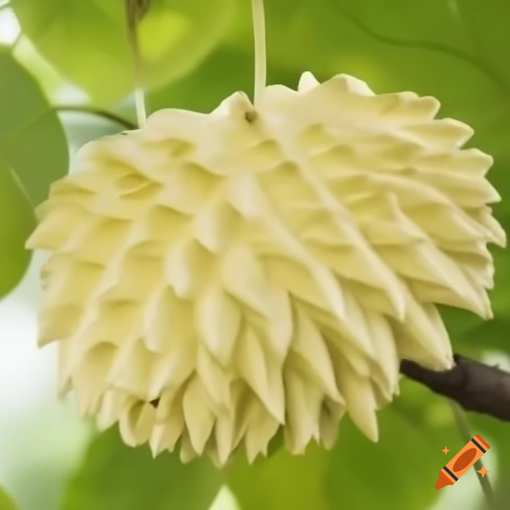 Schematic illustration of a white tree with a thick, curled stem on Craiyon