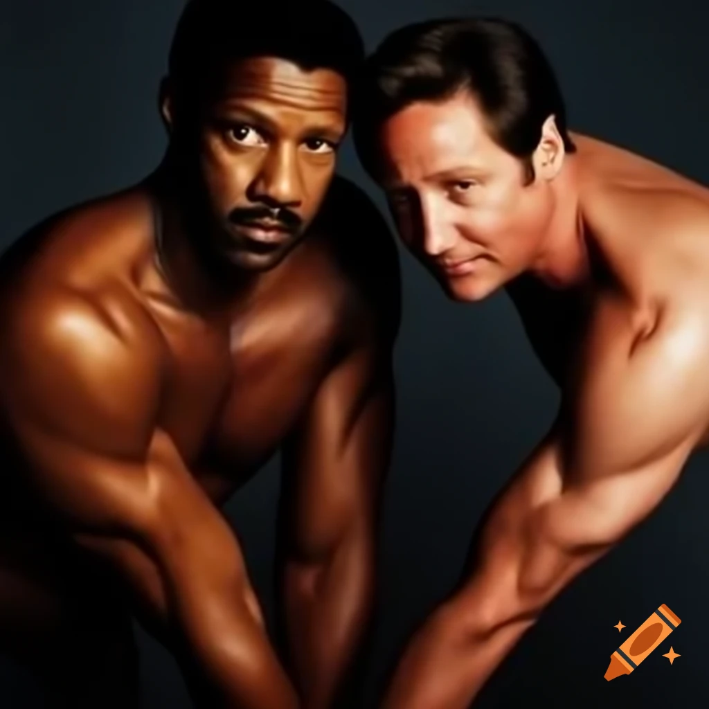 Denzel Washington and David Duchovny showcasing muscular physique on ...