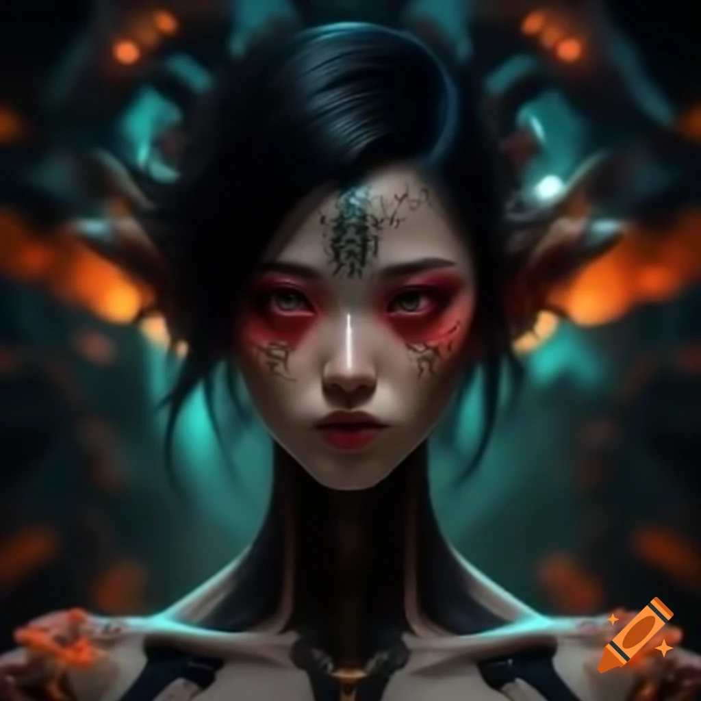 Mysterious AI-themed thumbnail for video on Craiyon