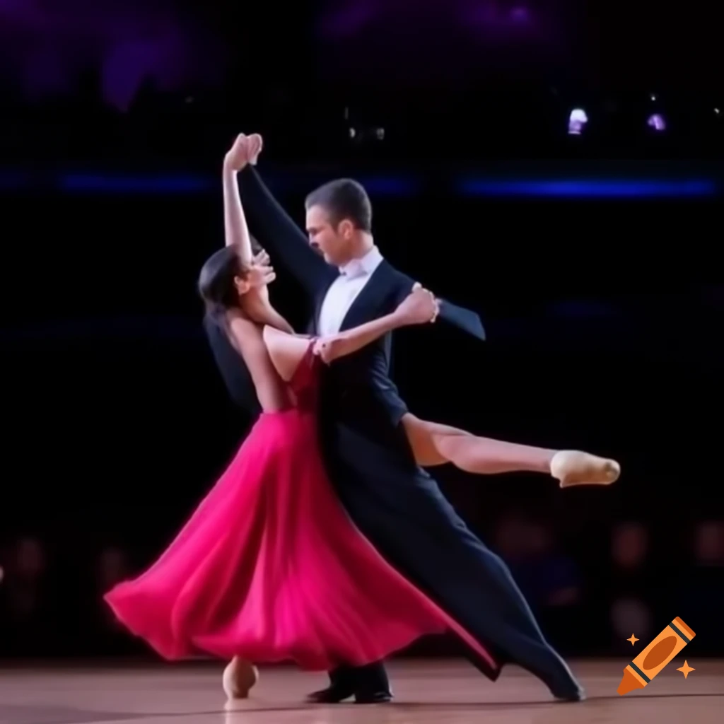 Ballroom dancing competition showcasing elegant dancers on Craiyon