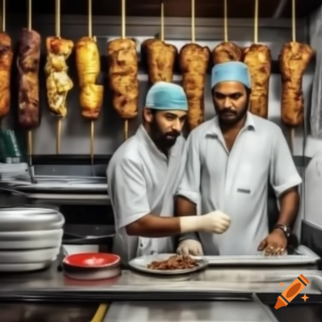 Unique concept of a doctor's surgery combined with a kebab shop ...