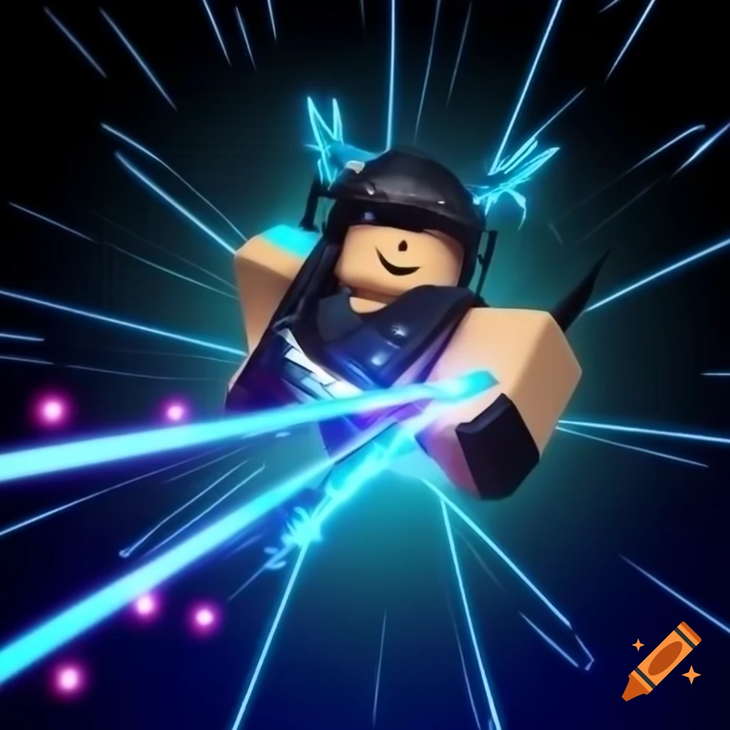 Dynamic artwork for Roblox sword fighting game with electrifying ...