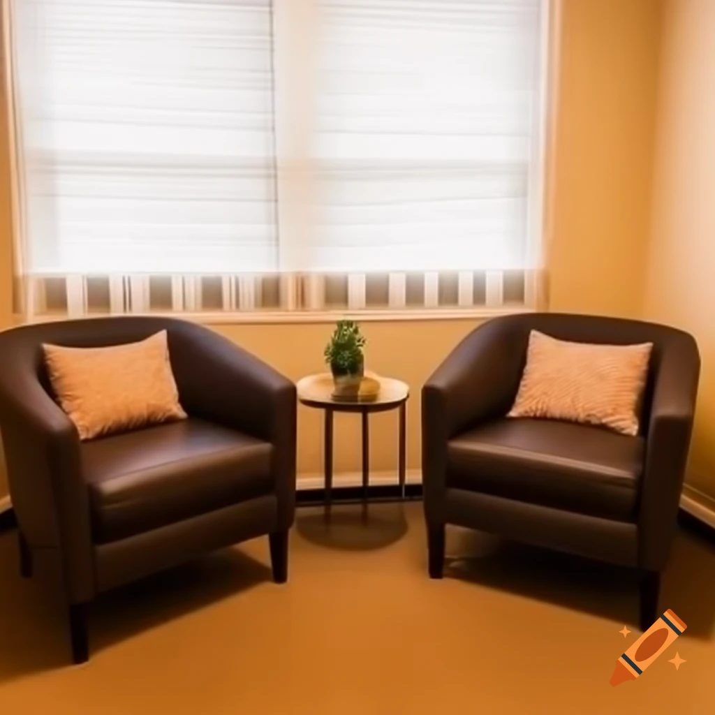 Welcoming counseling room with inviting chairs for open conversation on ...