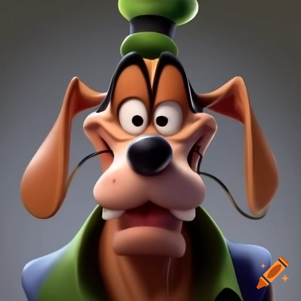Photorealistic digital portrait of Daniel Craig inspired by Goofy ...