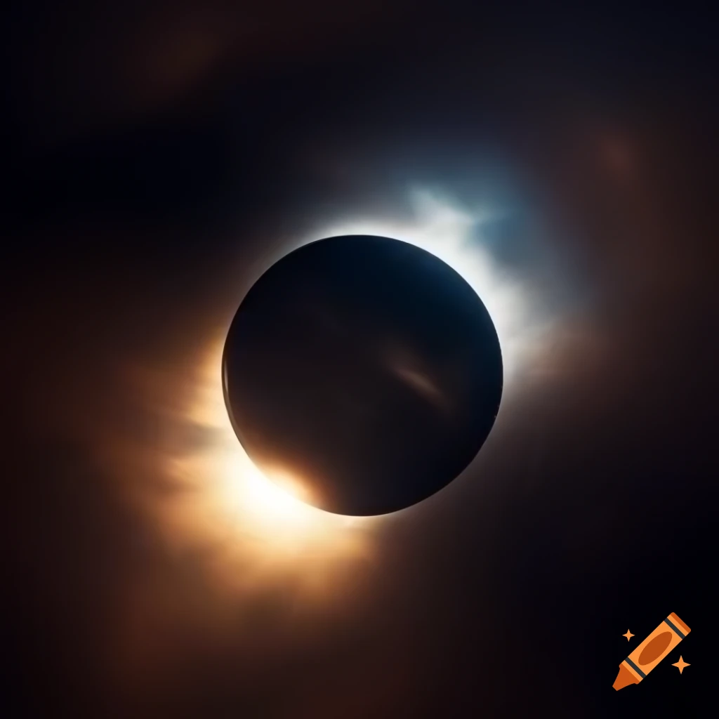 Cosmos stars and planets including Moon, Mars, Jupiter, and Saturn during an eclipse on Craiyon