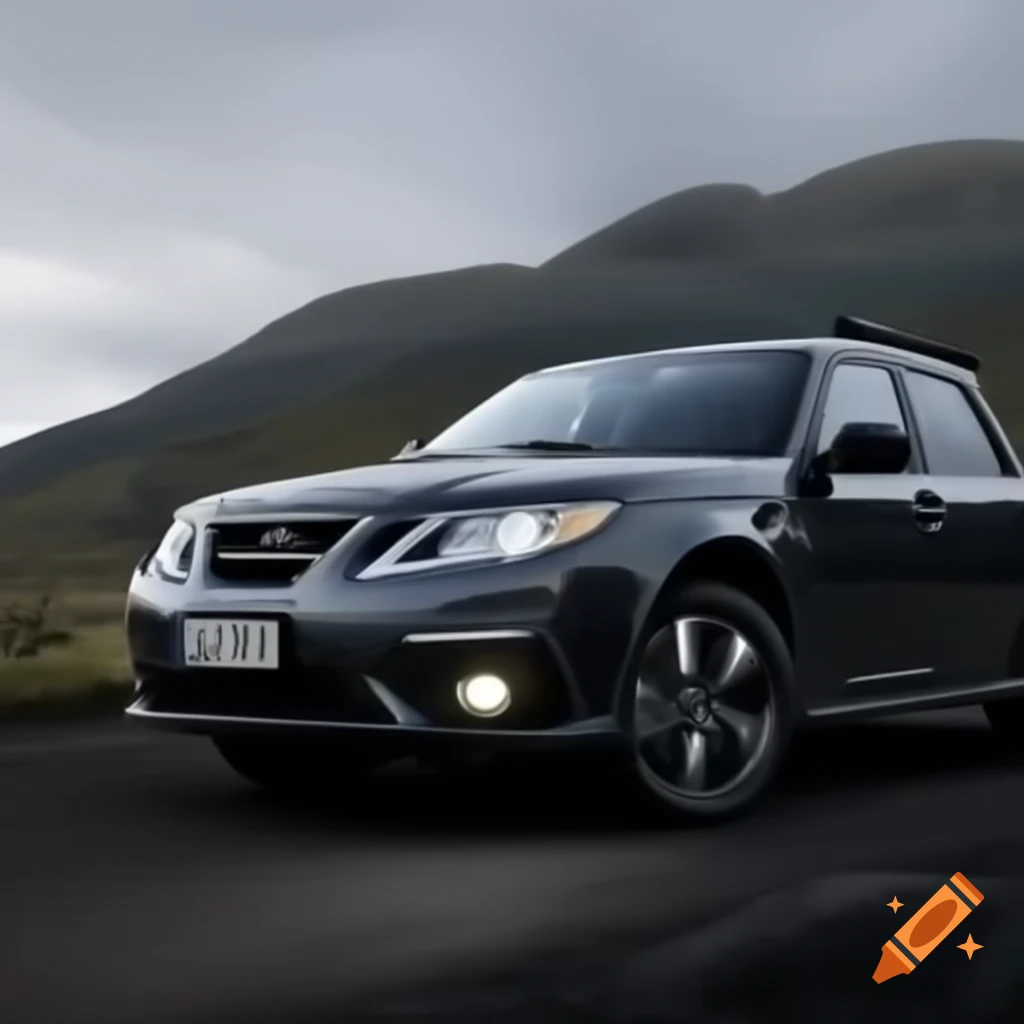 Saab 9-7 SUV reimagined as a pickup truck on Craiyon