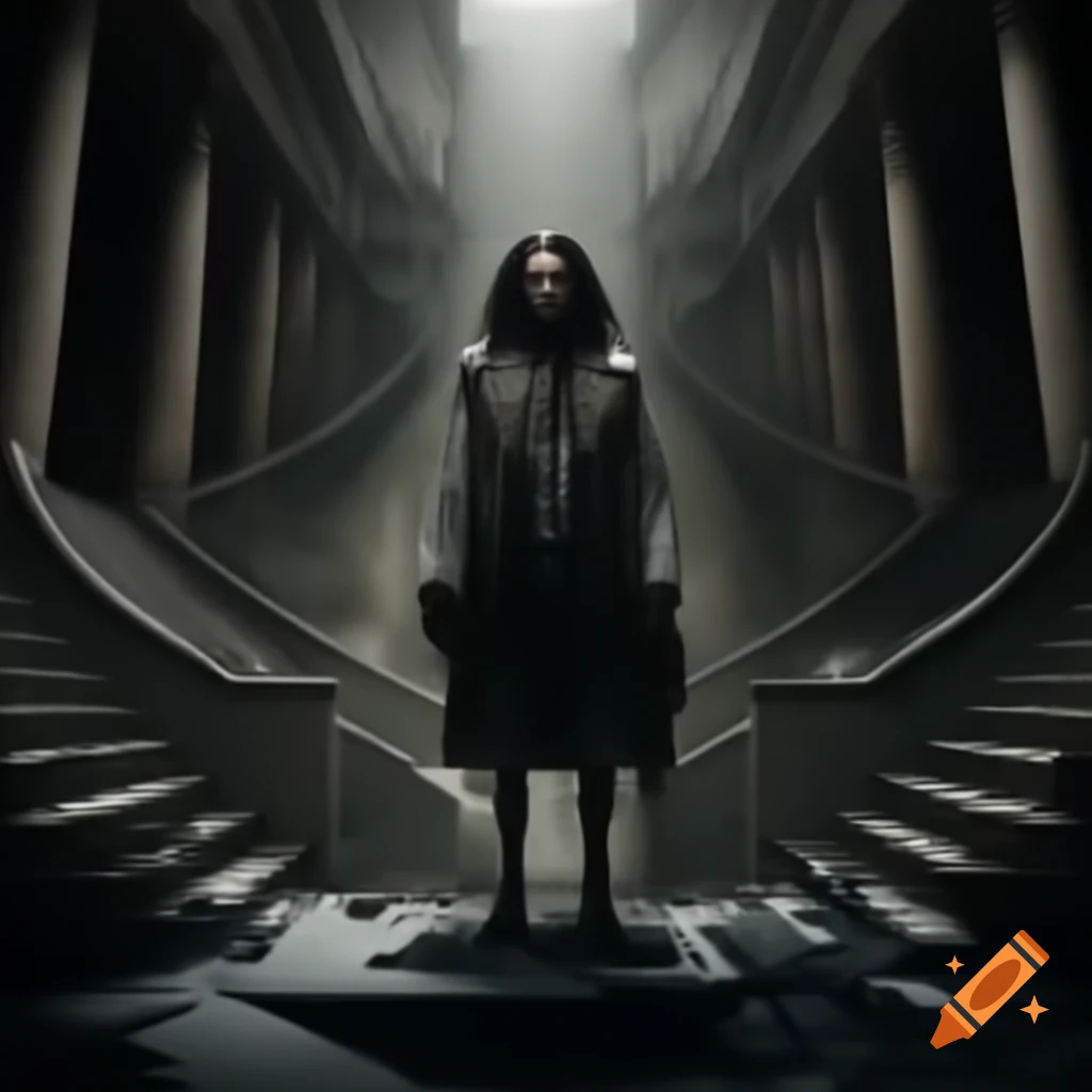 Taller man with dark features and beard, centered in the frame on Craiyon