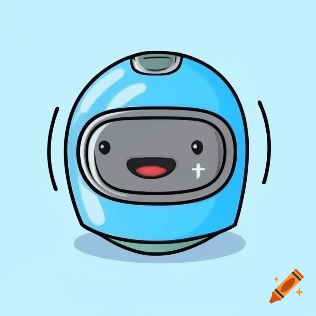 Cartoon fish in space helmet on Craiyon