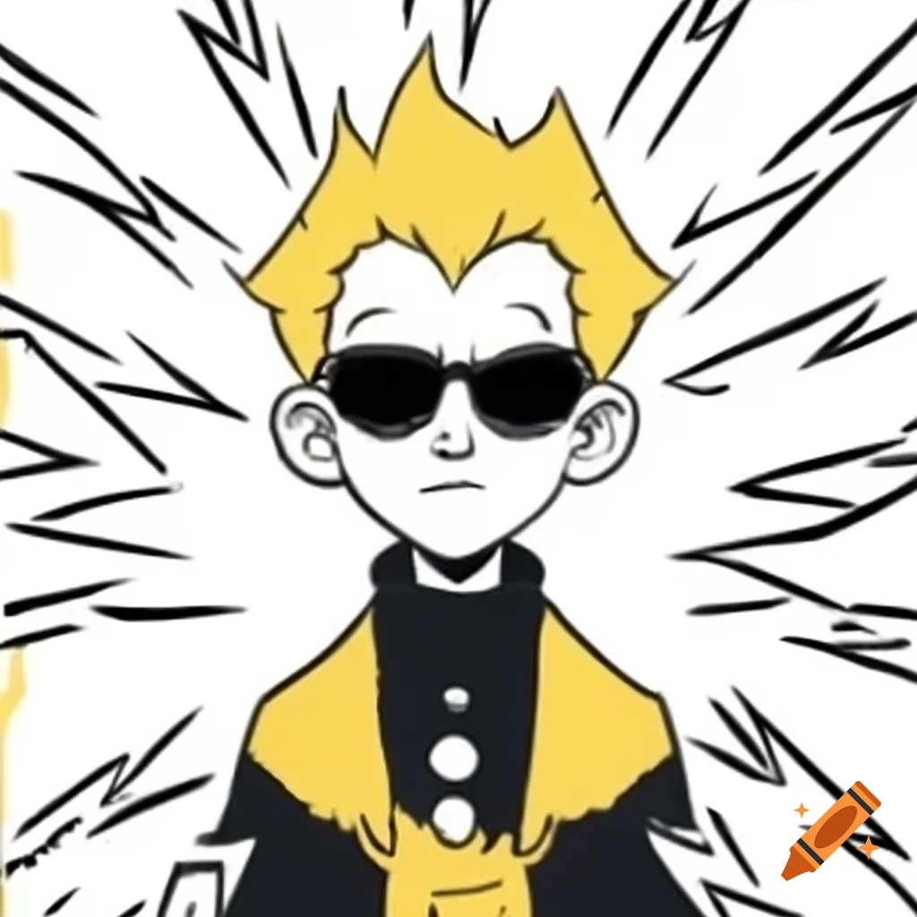 Minimalist cartoon album cover with goofy male character and spiky ...
