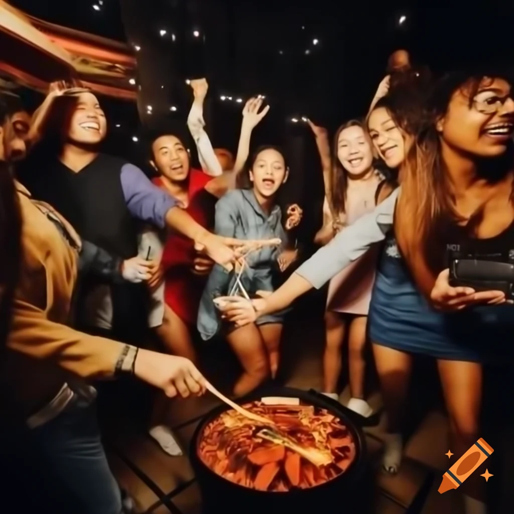 Birthday party Facebook banner featuring barbecue, dancing people, and ...