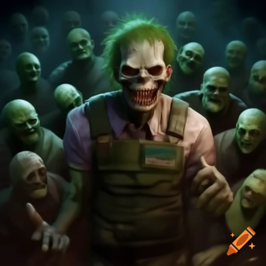 Alpha zombie in tank surrounded by other zombies with ETERNAL name tag ...