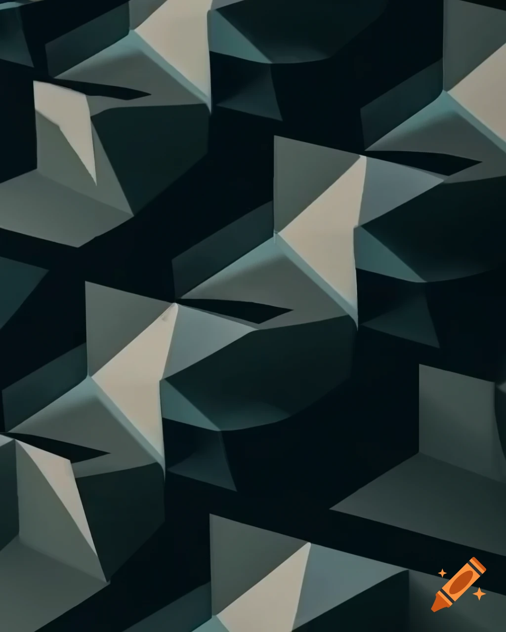 Minimalist abstract camouflage pattern in soft grays and blacks with ...