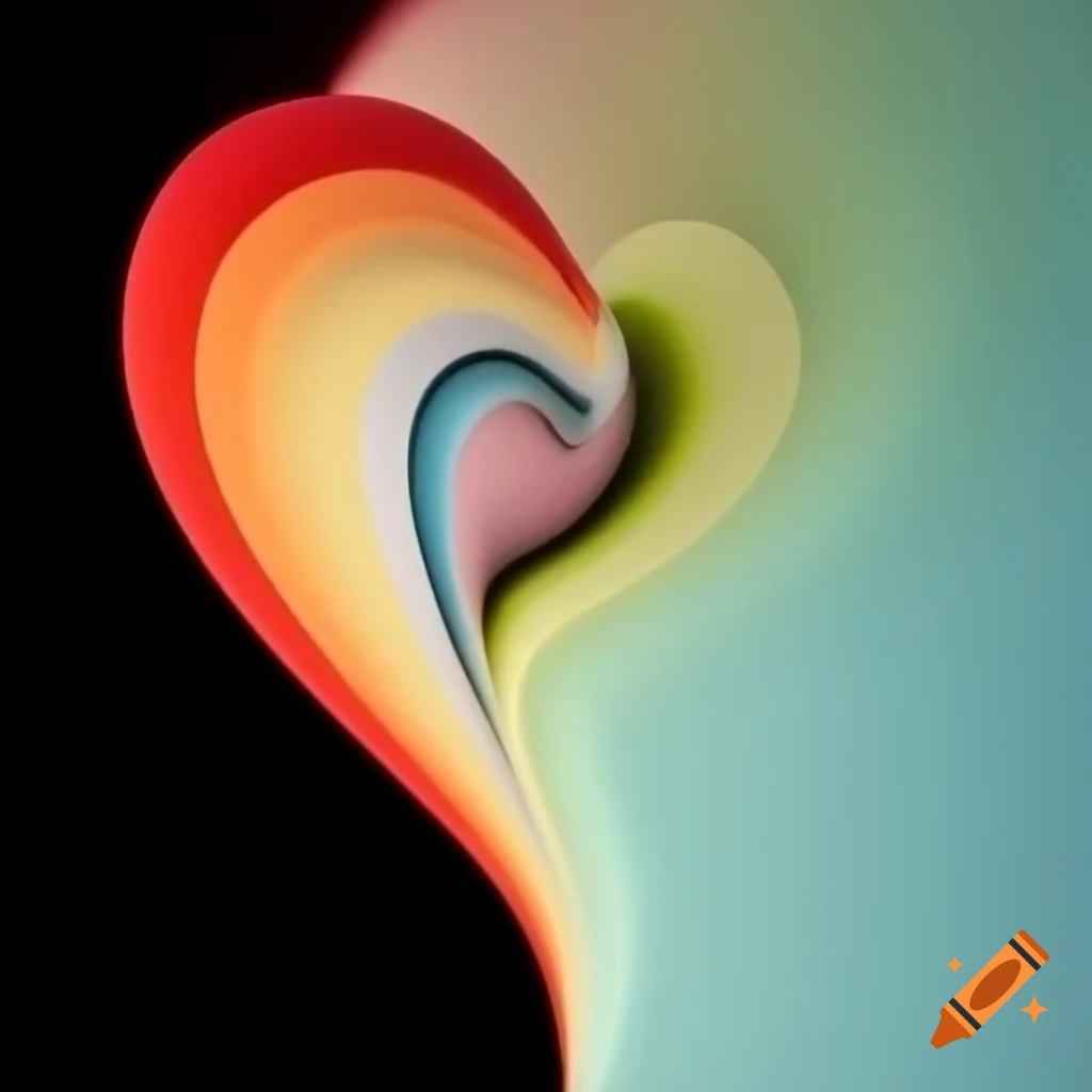 Decoupage art showcasing layered heart design with partial transparency ...