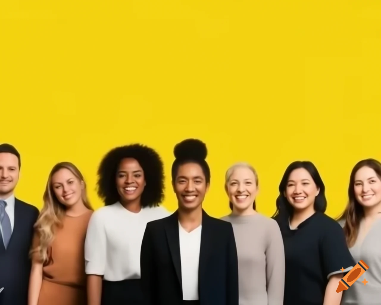 Corporate LinkedIn cover image in yellow, white, and black for Reex hiring company on Craiyon