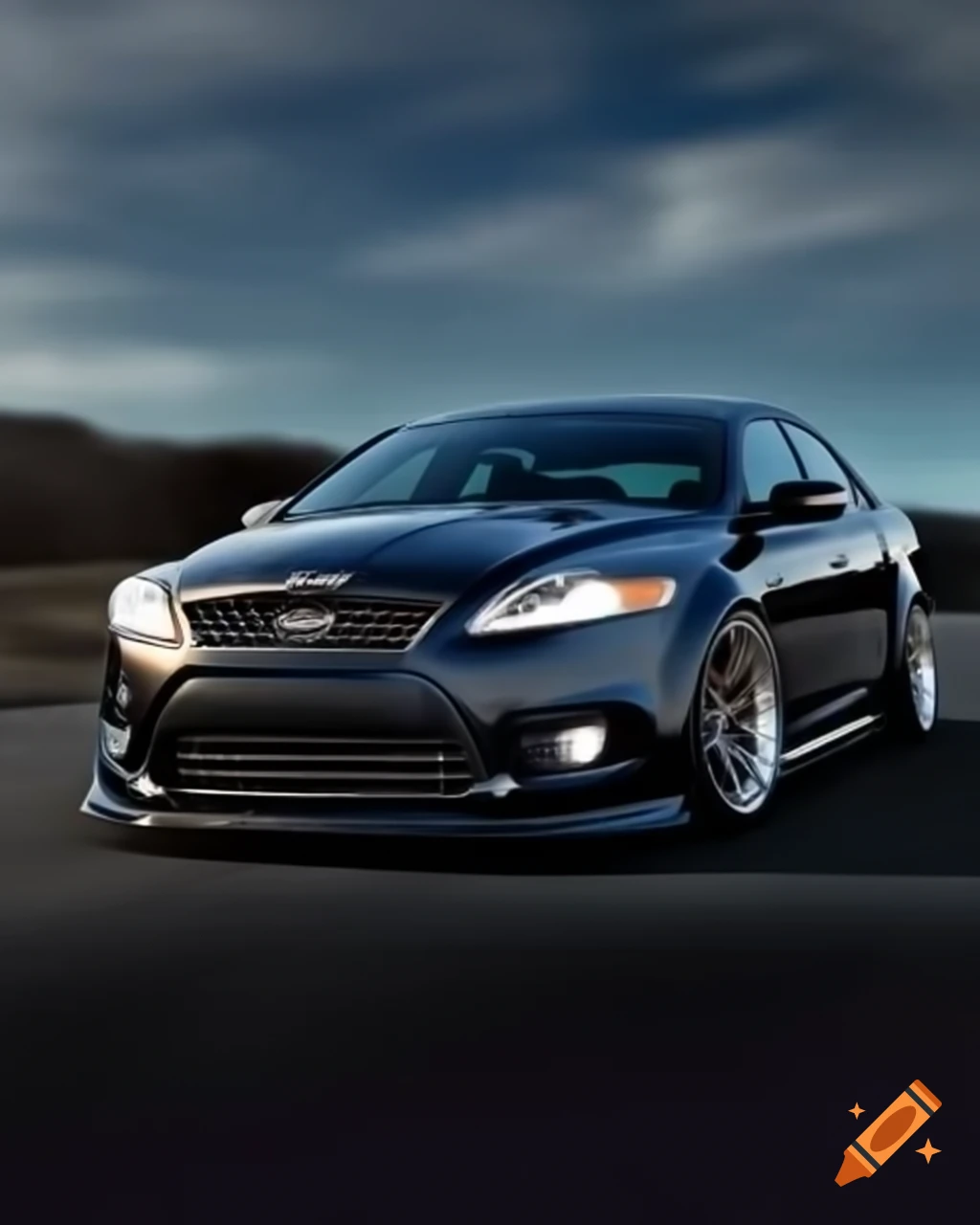 Photorealistic 2008 Ford Mondeo Titanium X Sport with aggressive stance ...