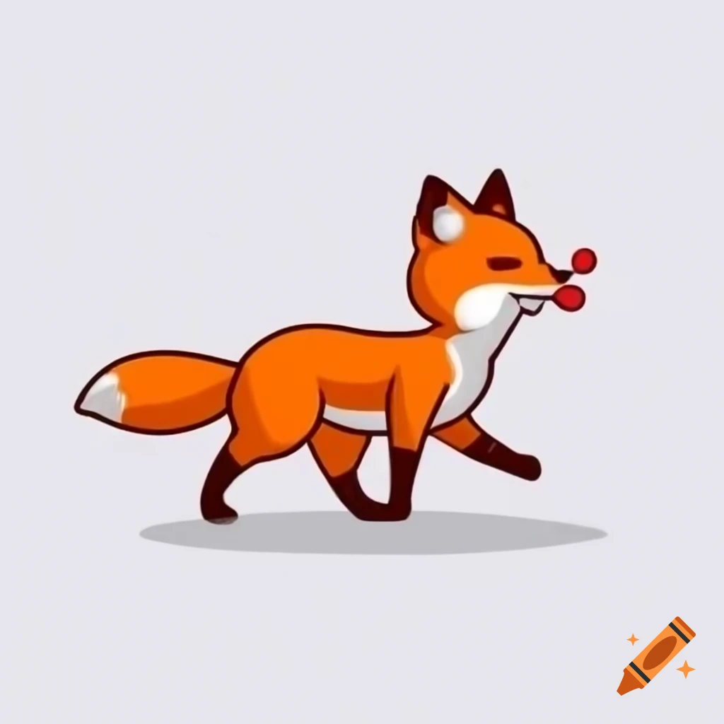 Anime furry fox eating berries with four limbs on Craiyon