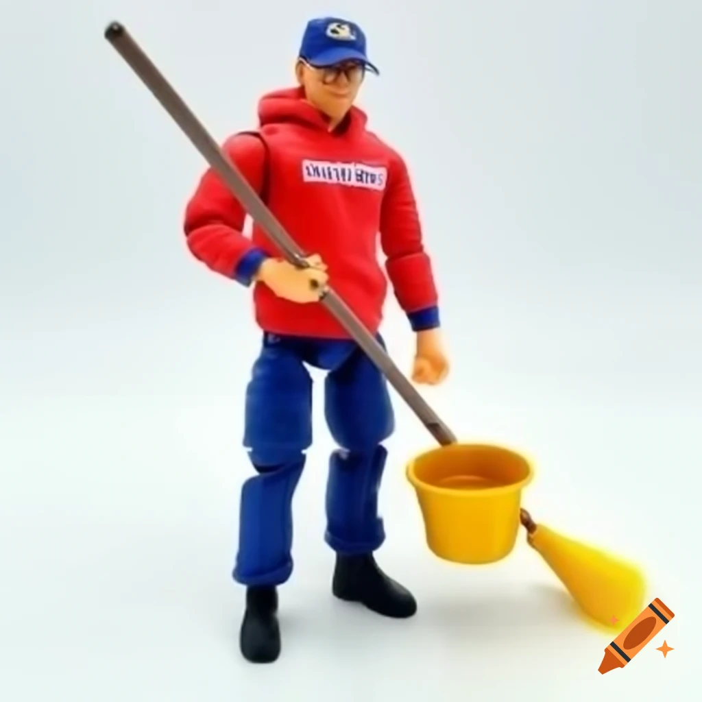 Filipino Nucor steel uniform action figure in red hoodie with ...