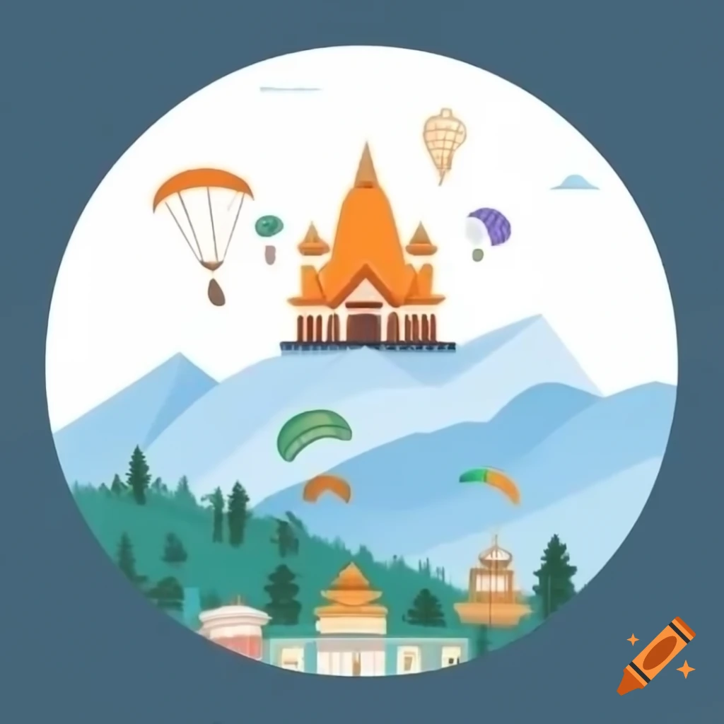 Cartoonic animated Instagram highlight icons for cities with circular ...