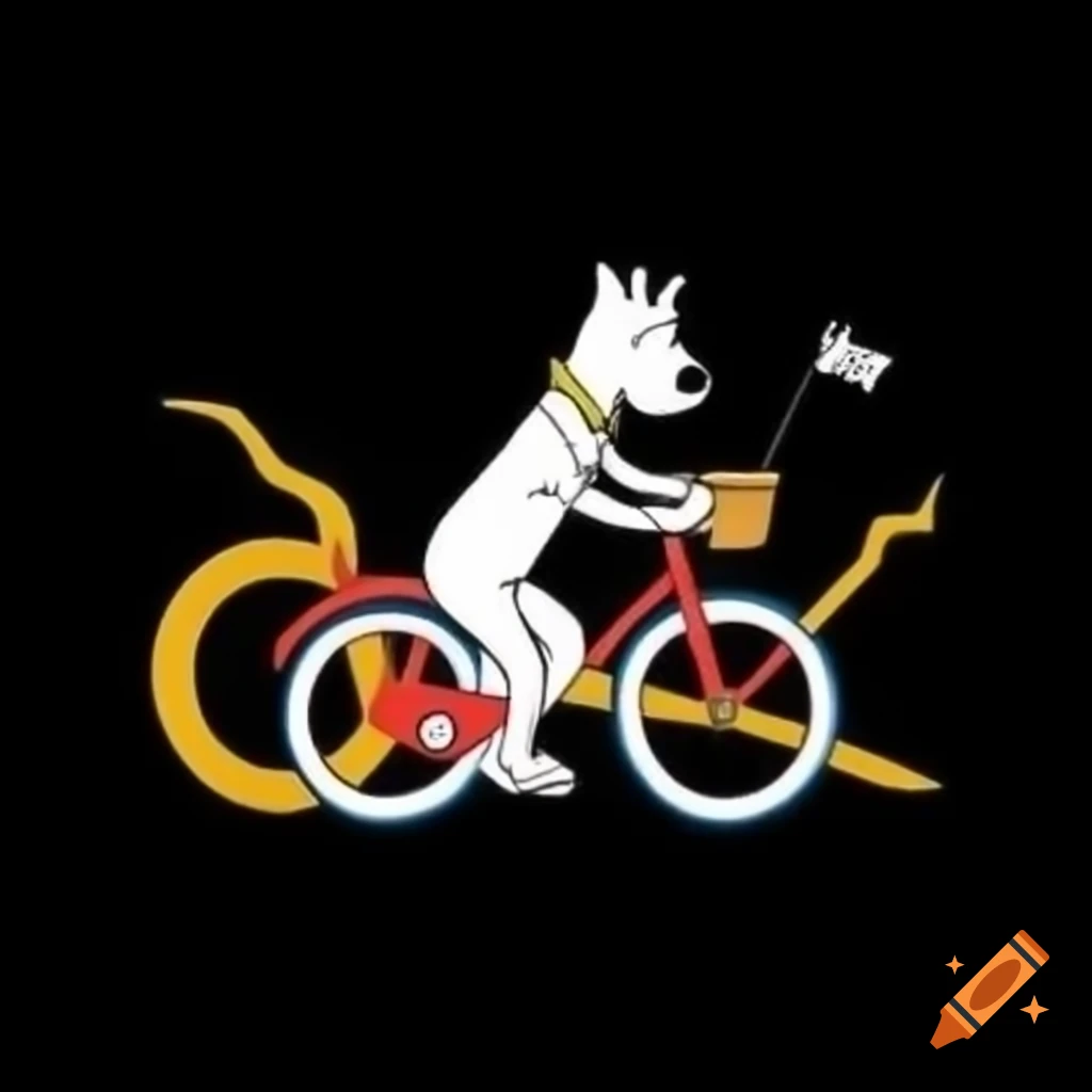 Custom logo design for 30th birthday featuring road biking, Tintin, and ...