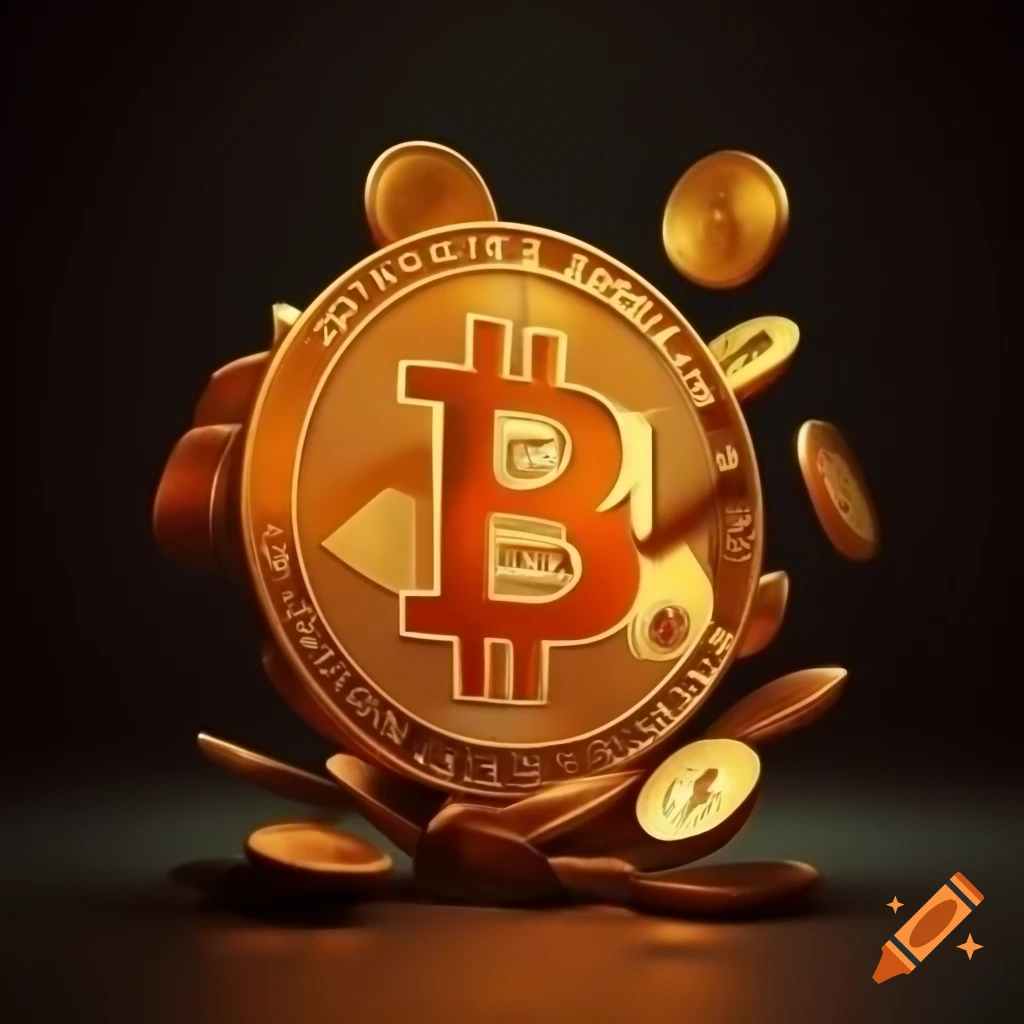 Stylized avatar representing cryptocurrency communication with Bitcoin ...